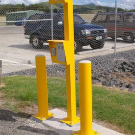 Double card reader bollards | Leda Security Products