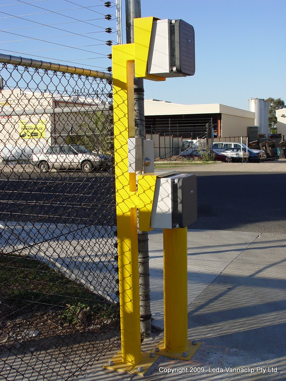 Double card reader bollards | Leda Security Products