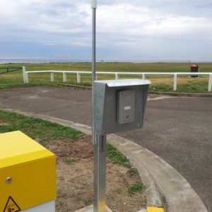 Single card reader bollards | Leda Security Products