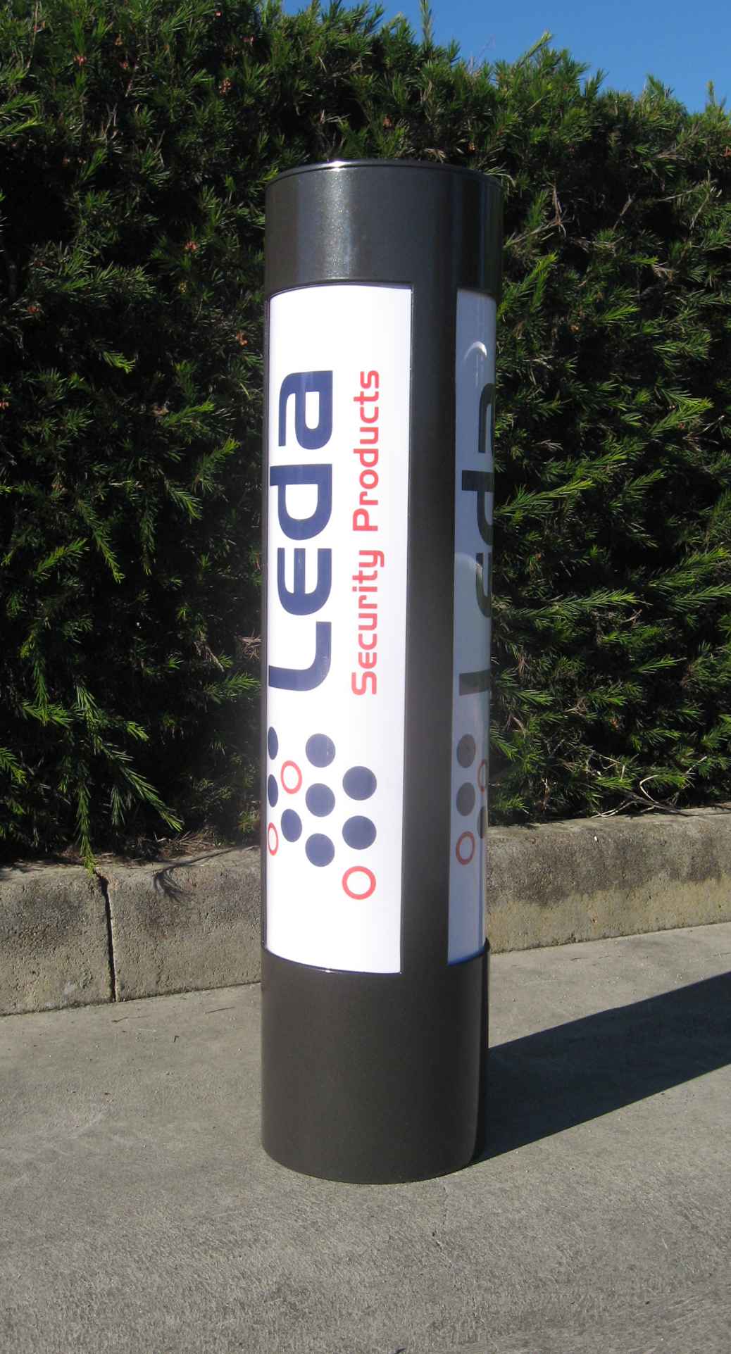Smart advertising bollard | Leda Security Products