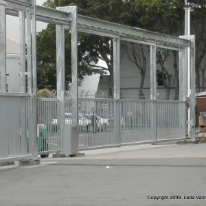 Track mounted slide gate | Leda Security Products