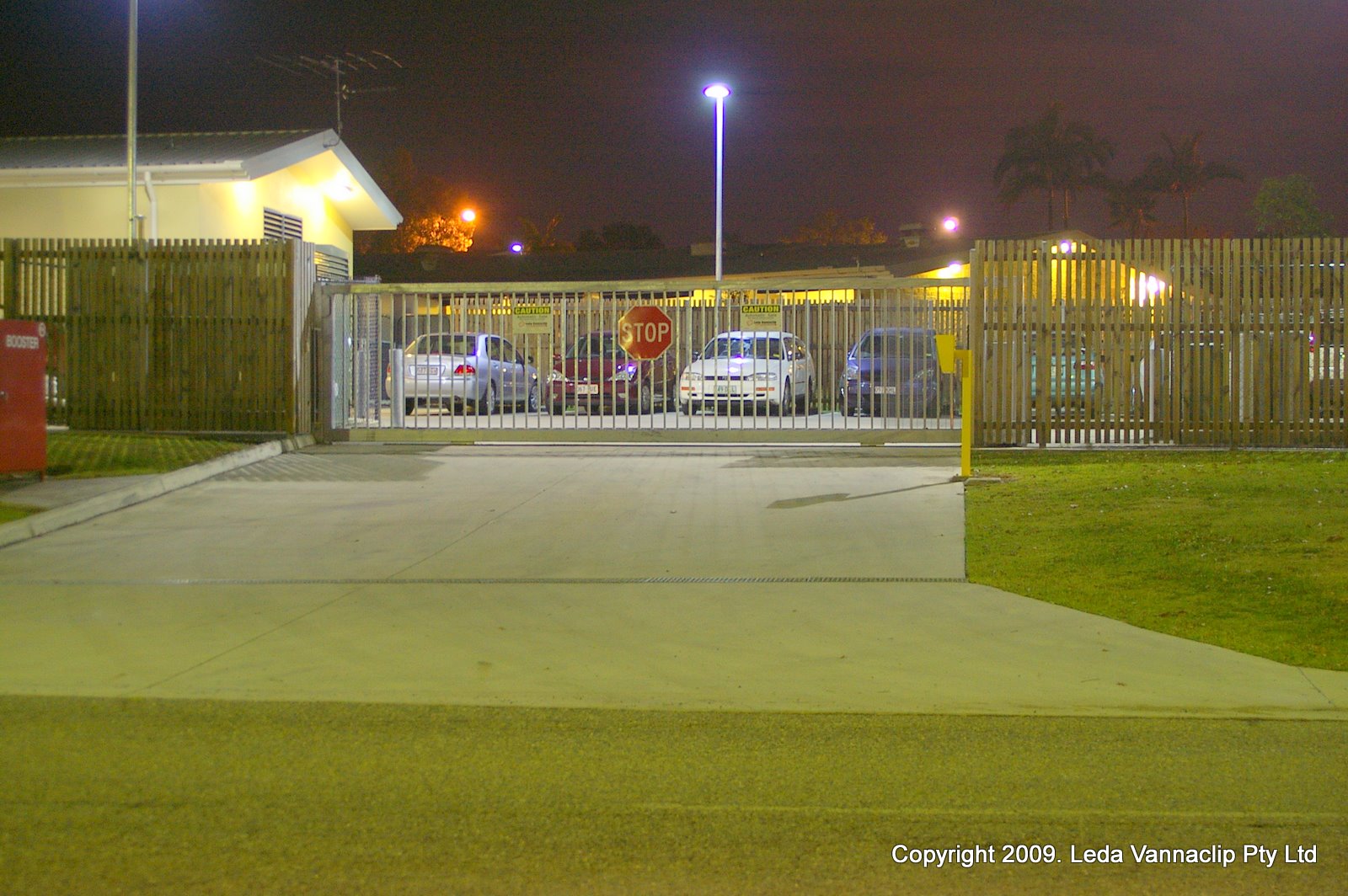 Track mounted slide gate | Leda Security Products