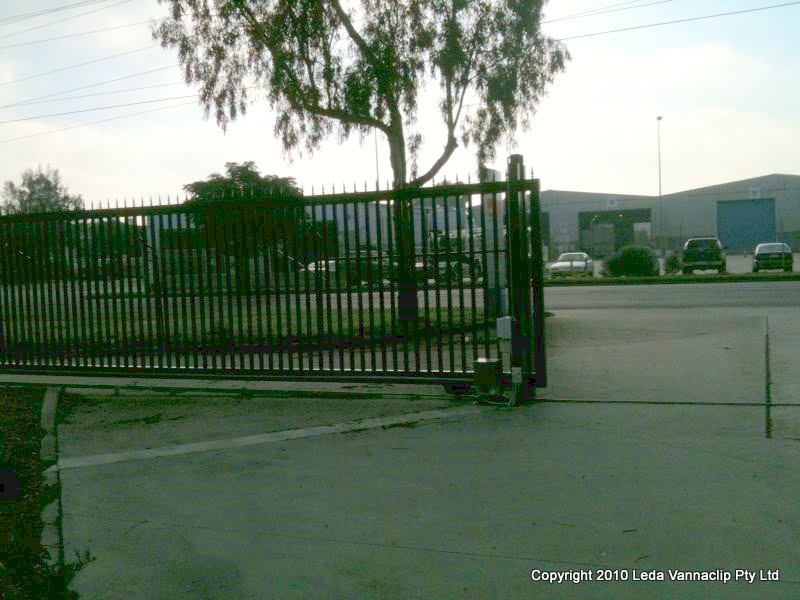 Track mounted slide gate | Leda Security Products