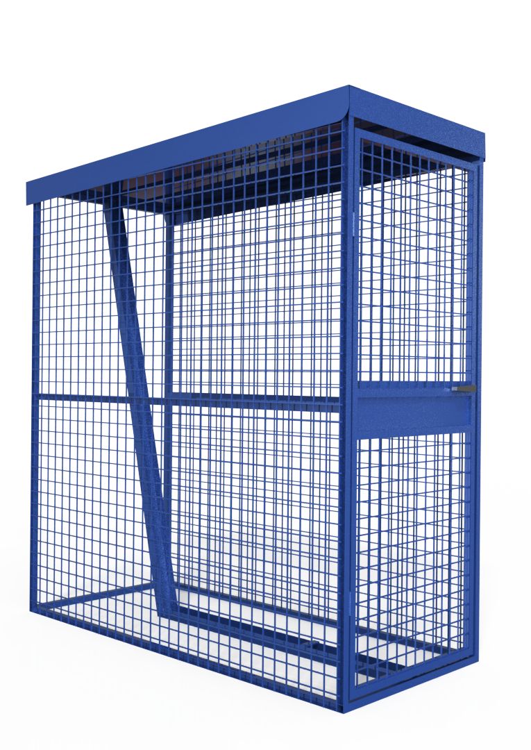 Modular bicycle cage complete | Leda Security Products