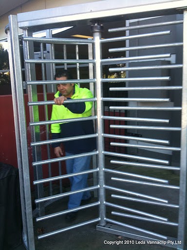 Knockdown full height bar turnstile | Leda Security Products