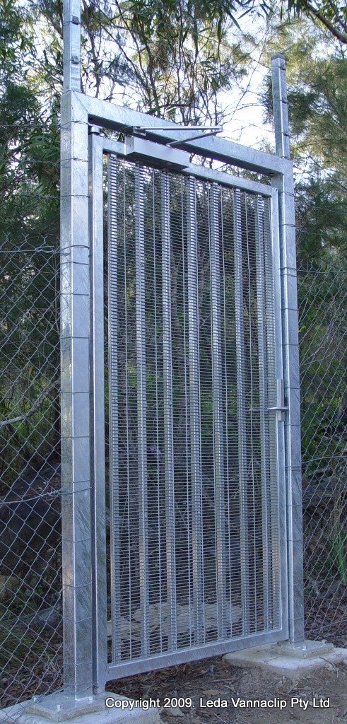 Pedestrian swing gate in frame | Leda Security Products