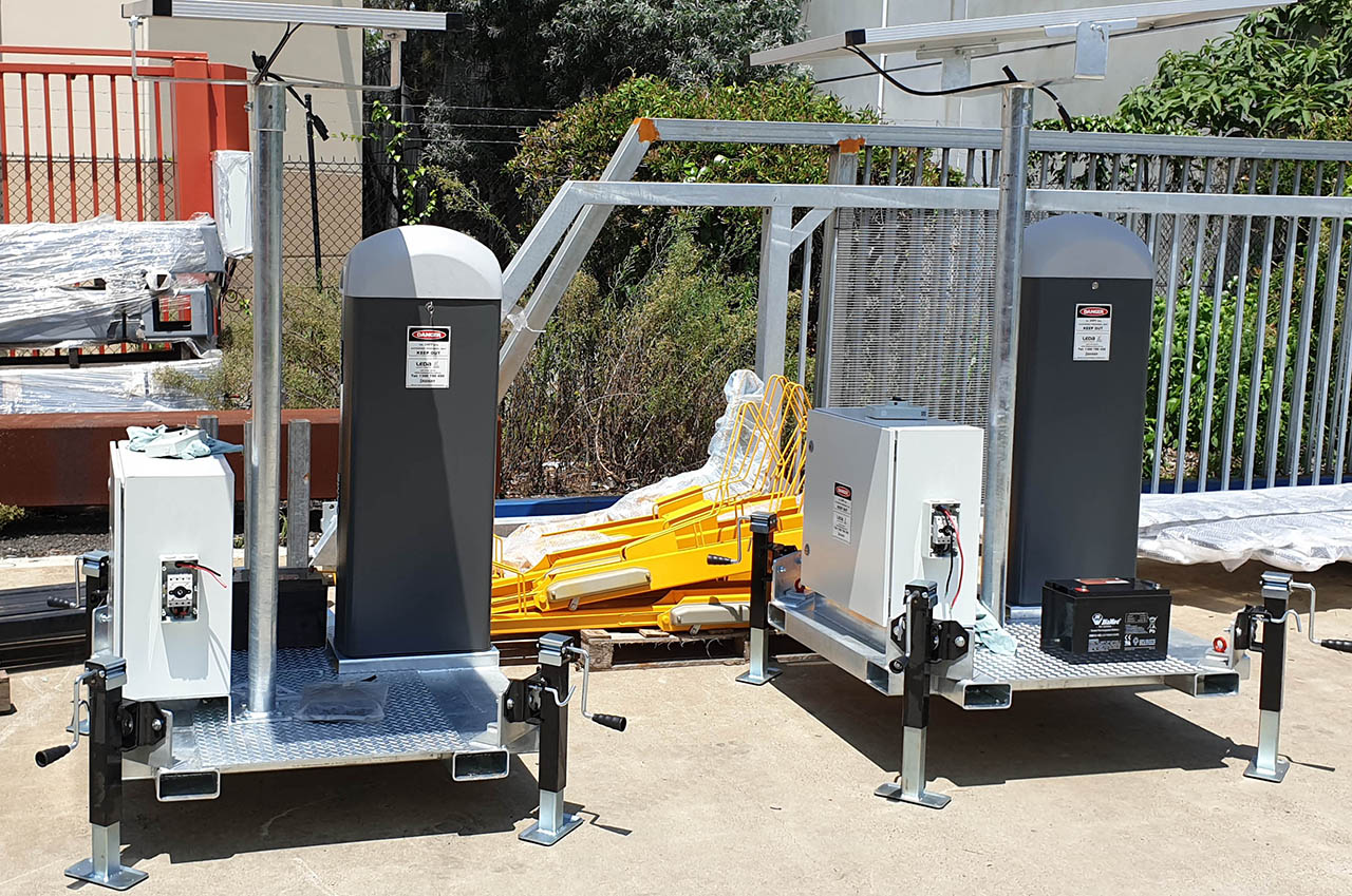 Portable Solar Boom Gate | Leda Security Products