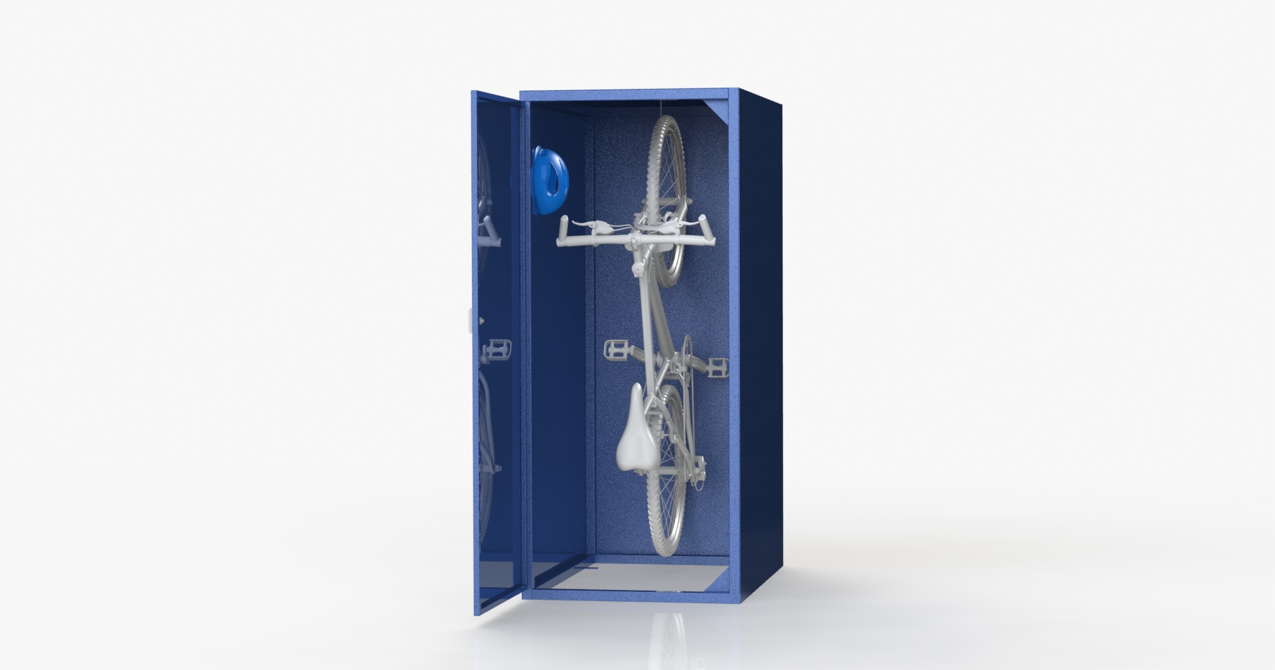 Vertical bicycle locker | Leda Security Products