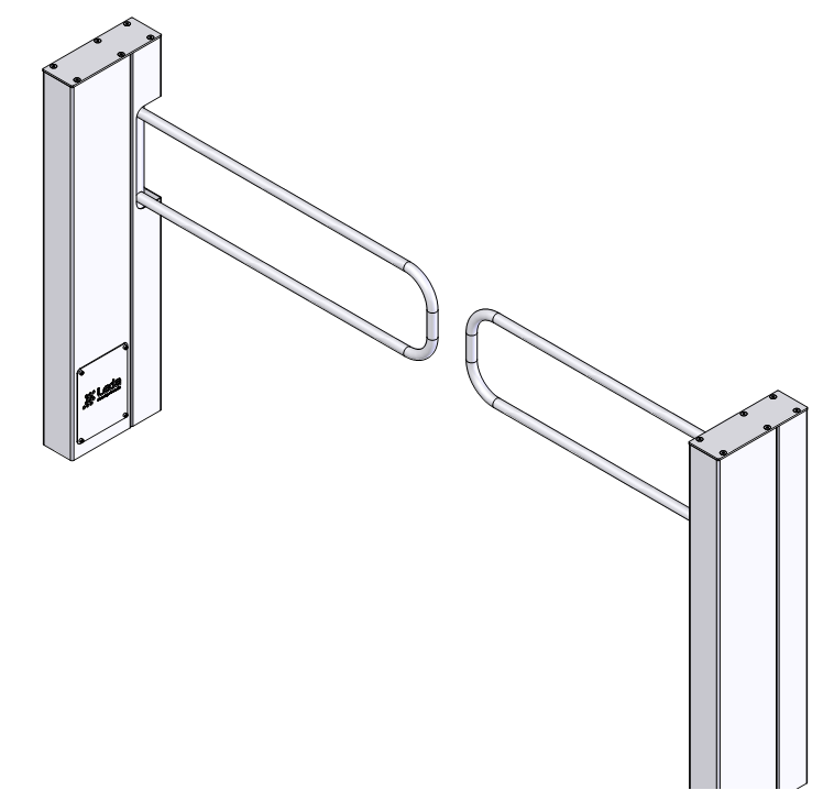 One way pedestrian gate | Leda Security Products