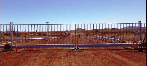 DIY gates for remote mining site | Leda Security Products