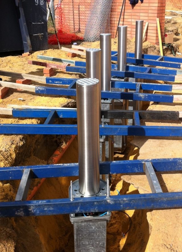 Retractable Bollard Installation | Leda Security Products