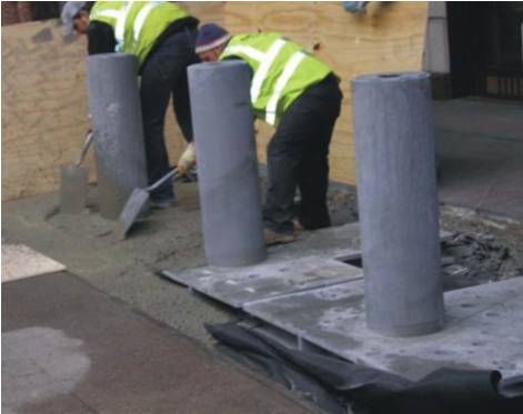 Shallow Mount Bollard System | Leda Security Products