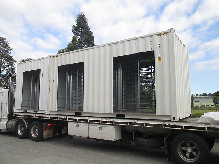 Multiple turnstiles installed | Leda Security Products