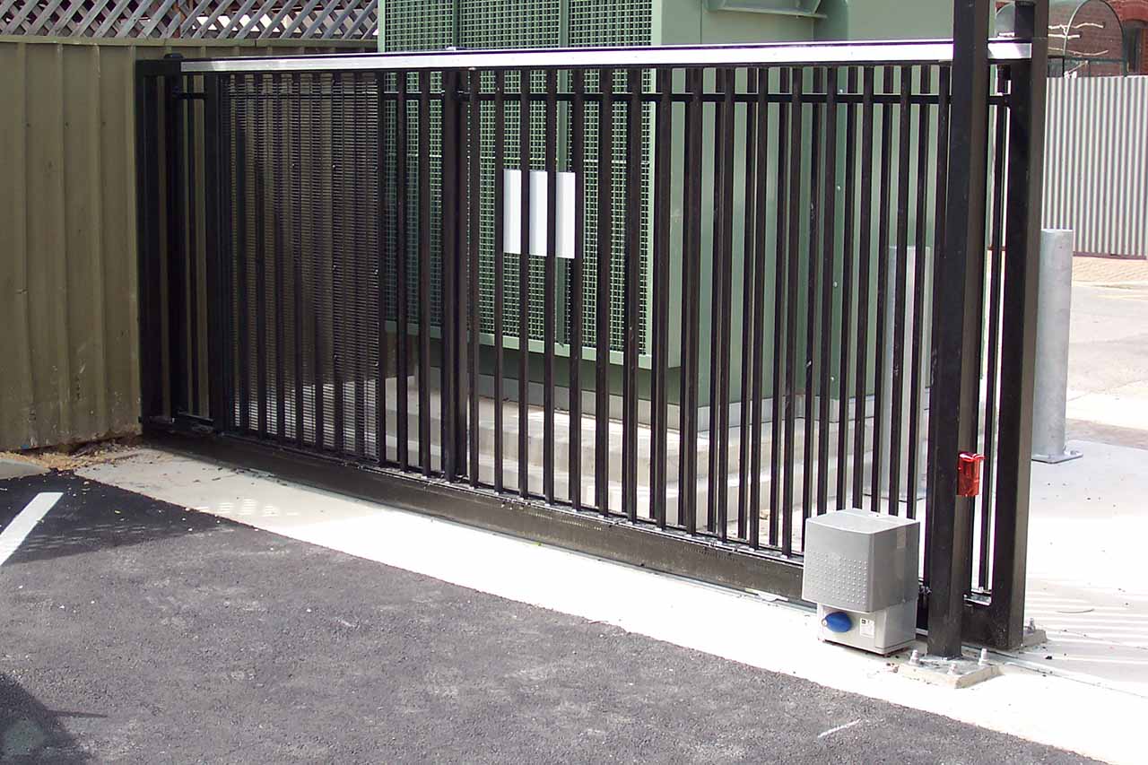 Industrial full height track gate | Leda Security Products