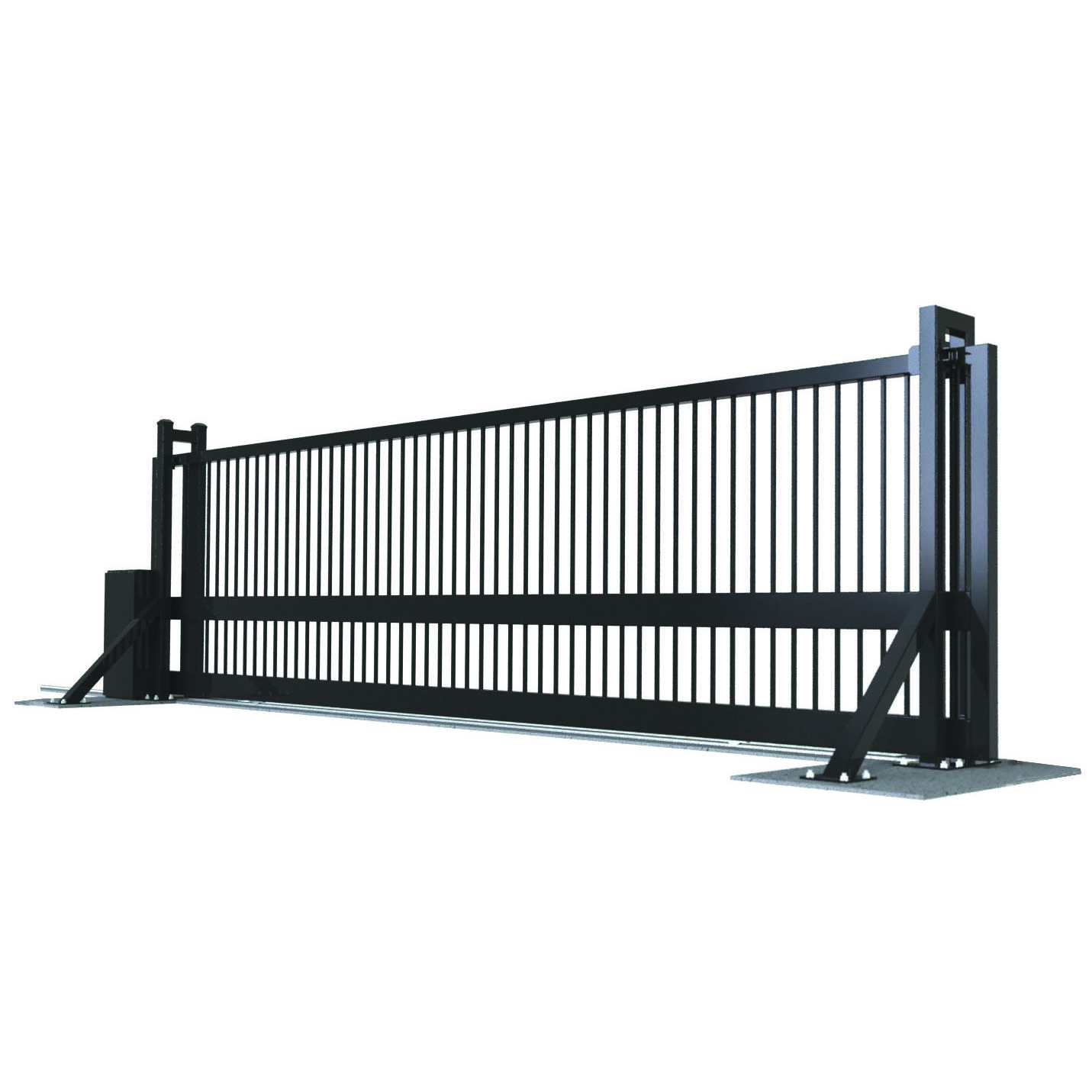 High security track gates | Leda Security Products