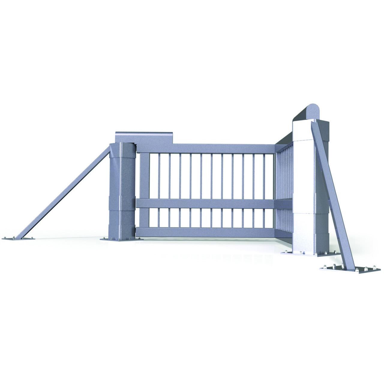 Anti terrorist 'V' swing gate | Leda Security Products