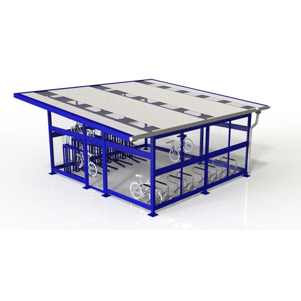 Palm Cove Bike Cage - MHBC68 | Leda Security Products