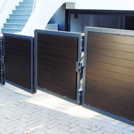 Bi-folding trackless speed gate | Leda Security Products
