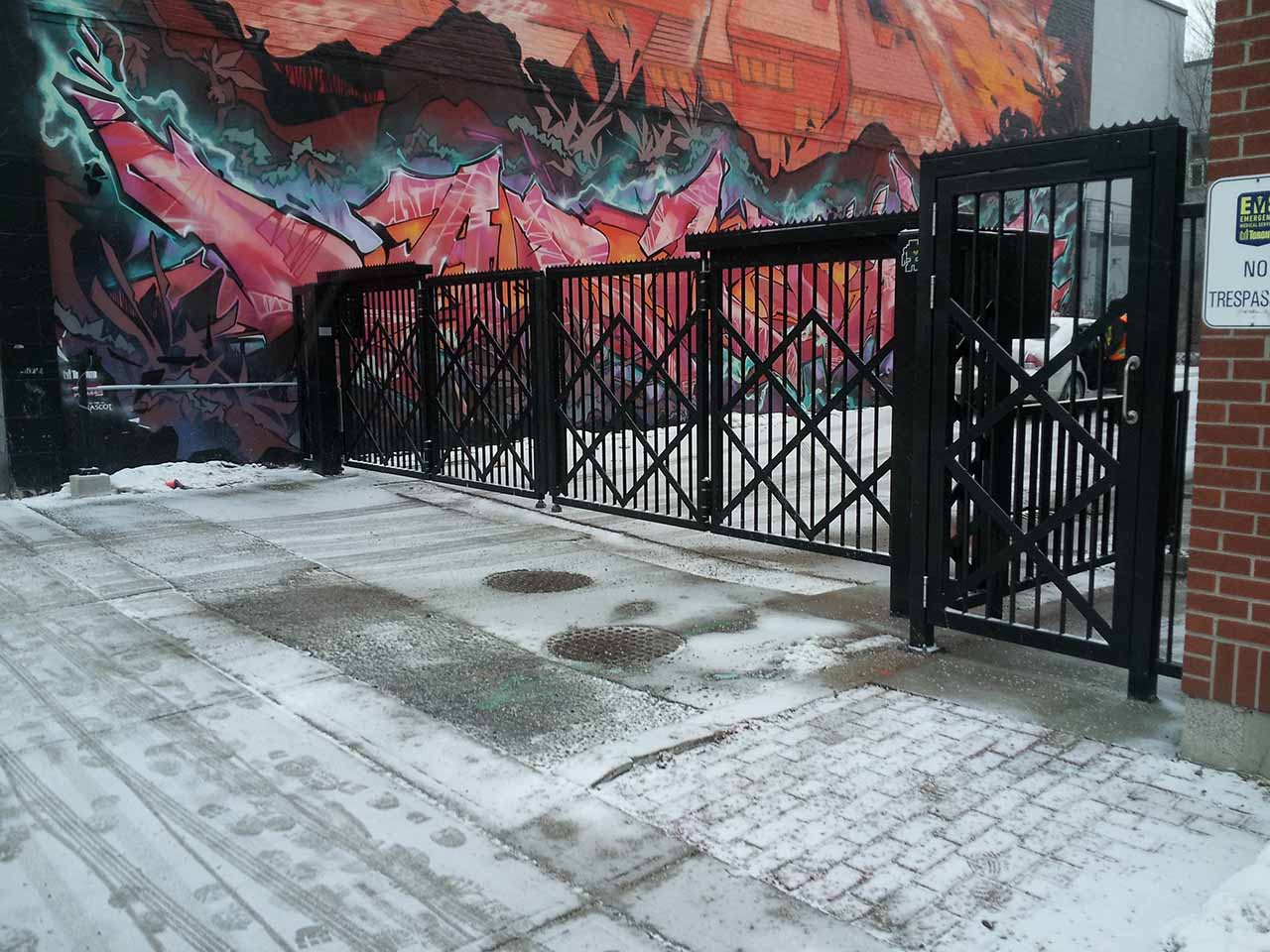 Bi-folding trackless speed gate | Leda Security Products